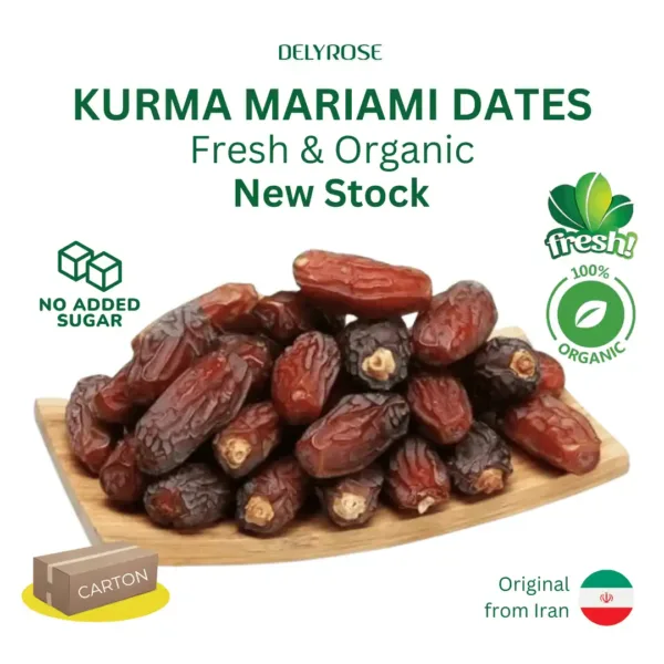 Kurma Mariami Piarom VIP Dates Carton Pack 5kg Borong