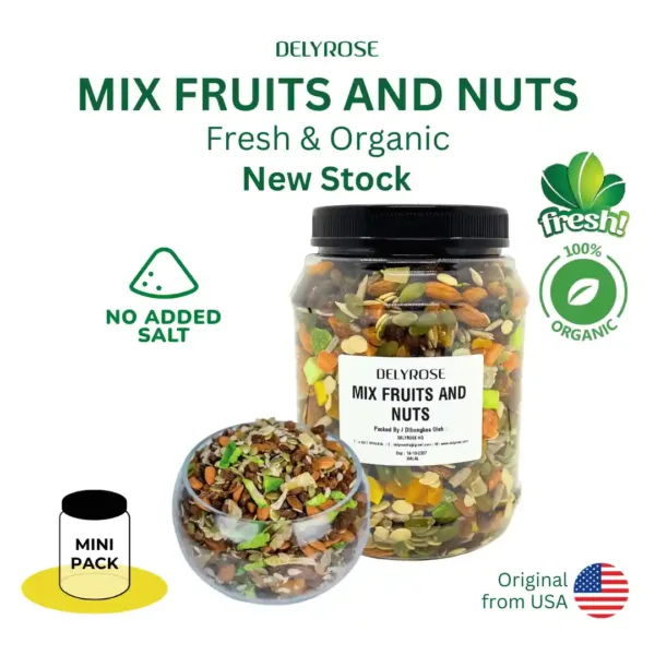 Buah dan Kacang Campuran (Mix Fruits and Nuts) Carton Pack